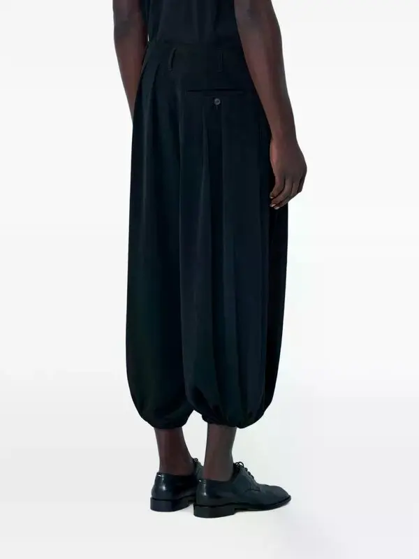 Yohji Yamamoto Pleated Drop-crotch Trousers