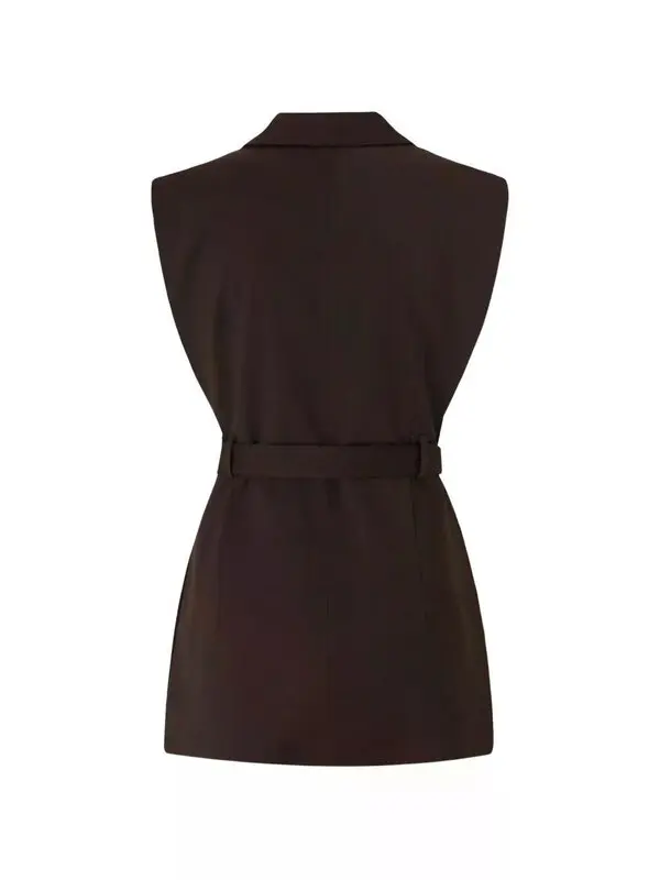 Pinko Belted Sleeveless Jacket