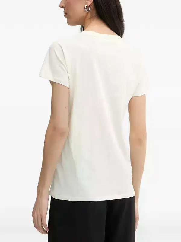 Liu Jo Crystal-embellished Logo-print T-shirt