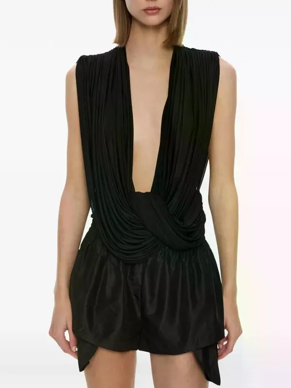 Christopher Esber Drape Ripple Top - Black