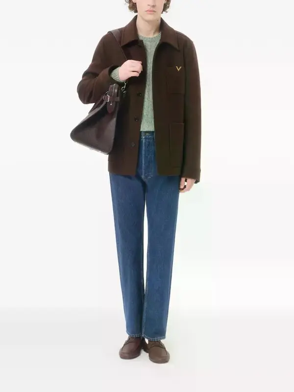 Valentino Garavani Cable-knit Wool Sweater With Vlogo
