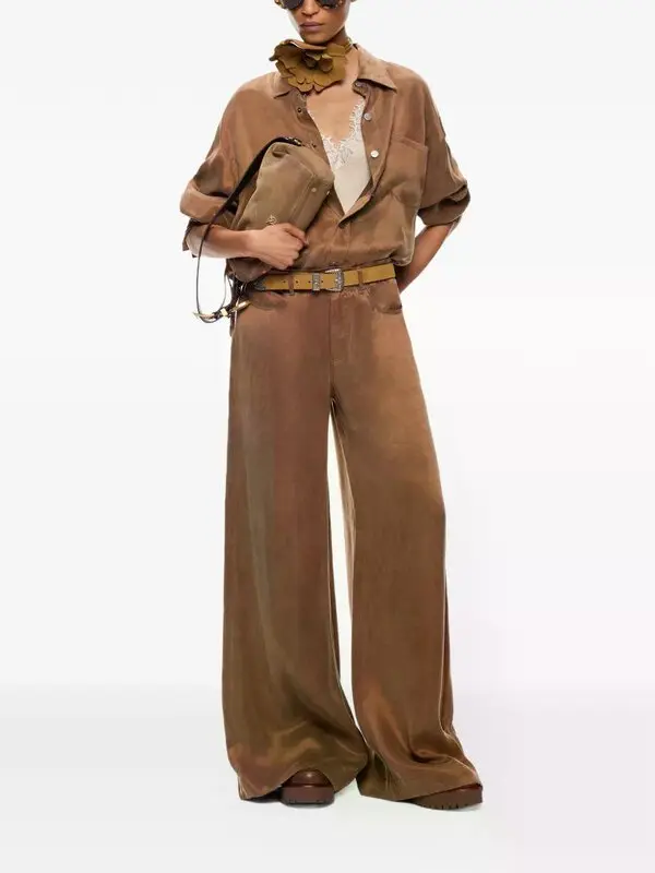 Pinko Logo Embroidered Button-up Shirt