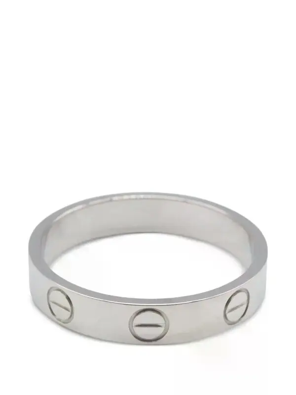 Cartier 18k White Gold Love Ring - Silver