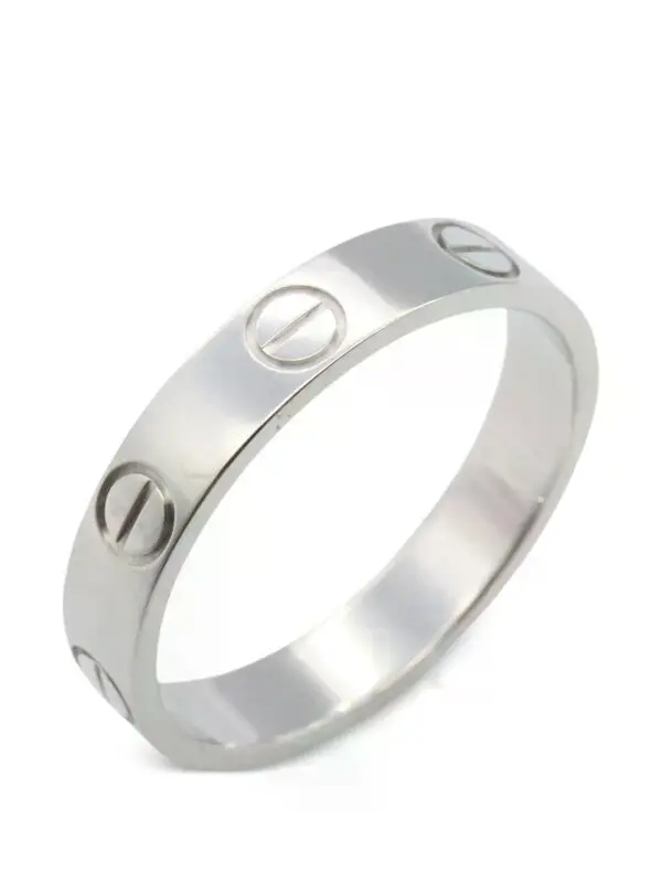 Cartier 18k White Gold Love Ring - Silver