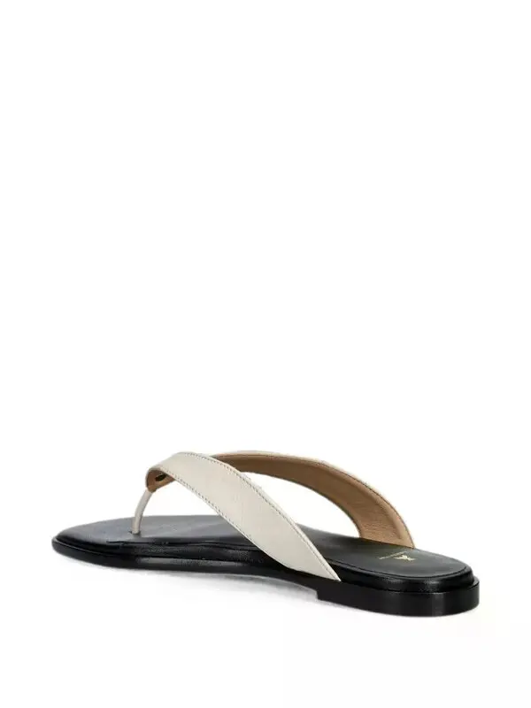 Patrizia Pepe Logo-plaque Calf Leather Flip-flops