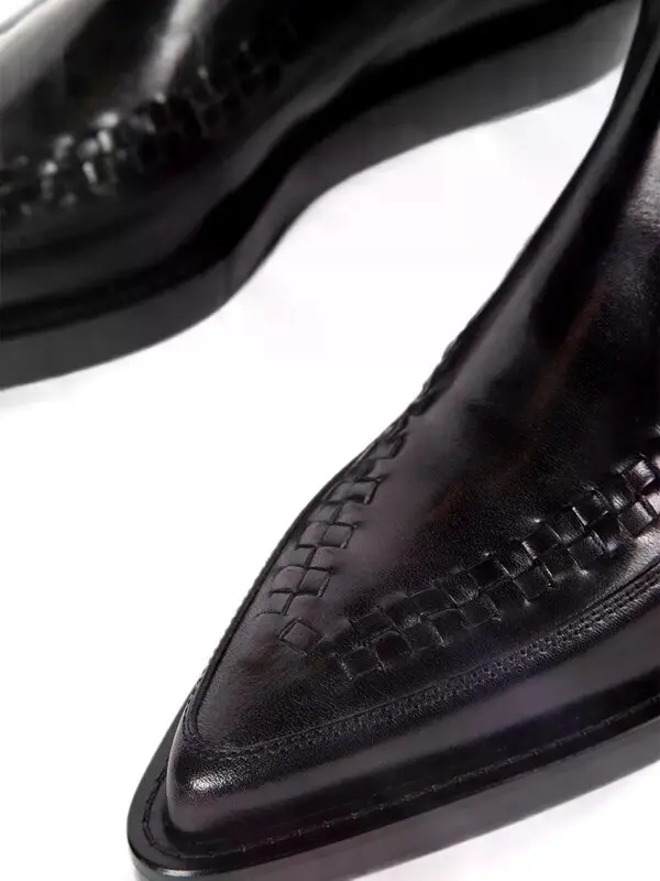 ANN DEMEULEMEESTER Woven Detail Chelsea Boots