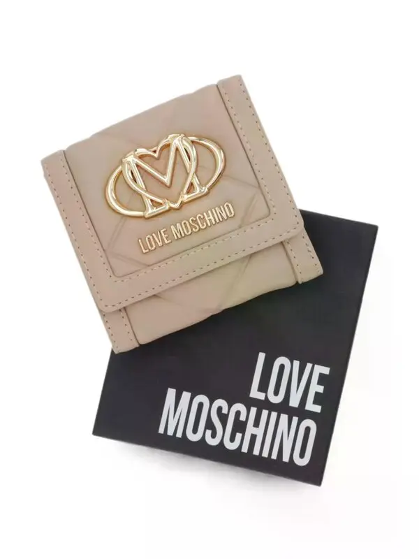 Moschino Logo-plaque Quilted Wallet