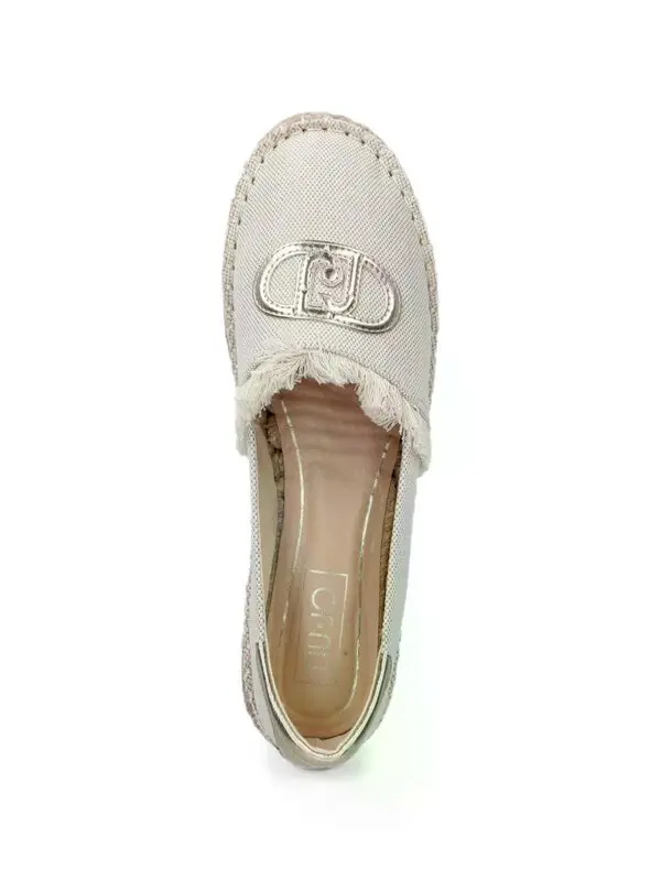 Liu Jo Logo-plaque Frayed Espadrilles