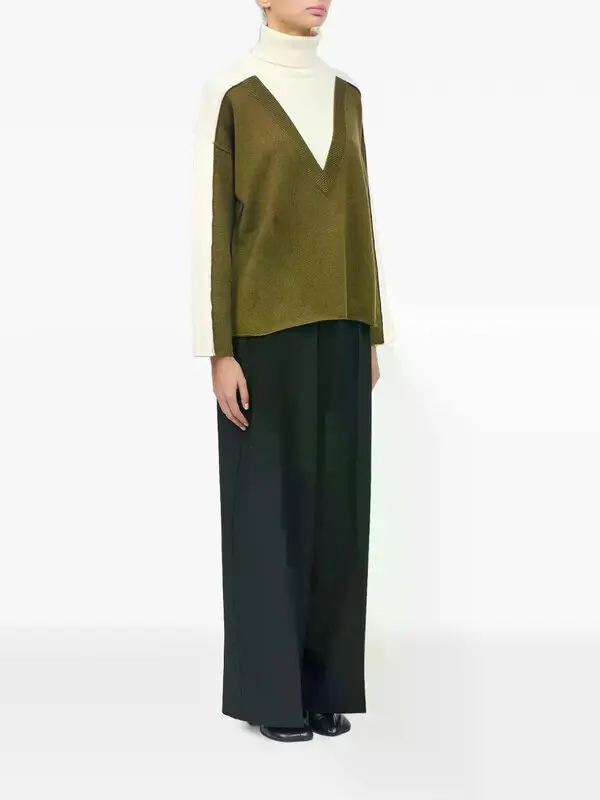 MAISON MARGIELA Colour-block Roll-neck Sweater