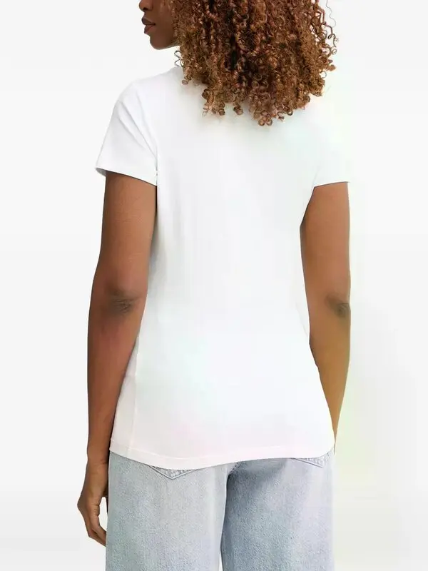 Liu Jo Floral-logo T-shirt