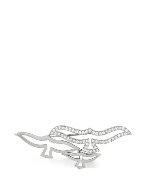 Cartier Dove-motif Diamond Brooch - Silver