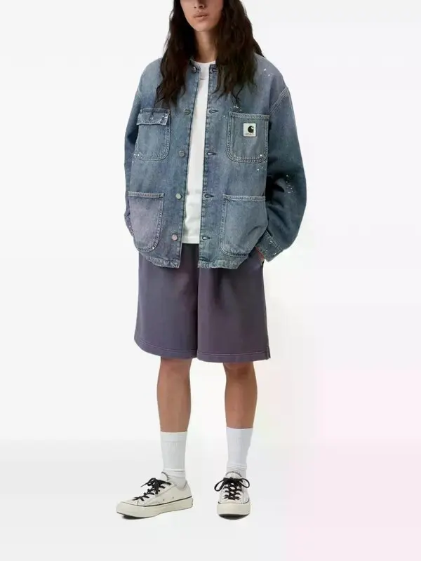 Carhartt Work In Progress Patch-pocket Denim Jacket - Blue