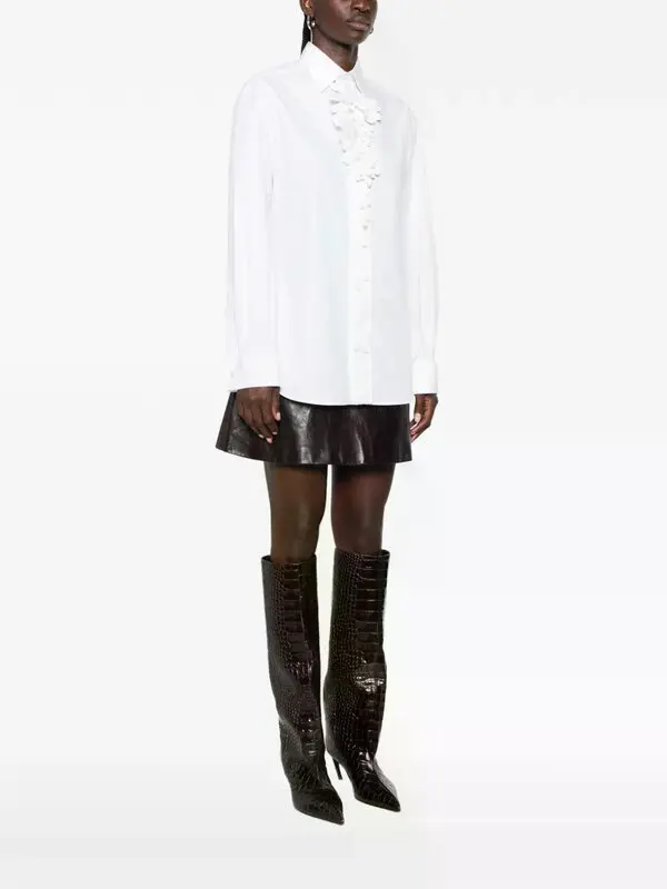 Balenciaga Ruffled-detail Long-sleeve Shirt