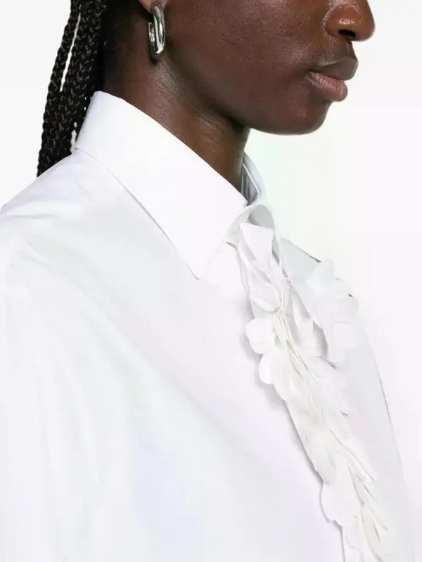Balenciaga Ruffled-detail Long-sleeve Shirt