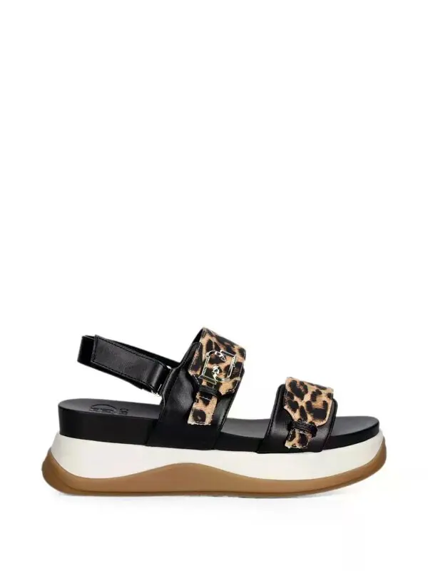 Liu Jo Leopard-print Logo-plaque Sandals