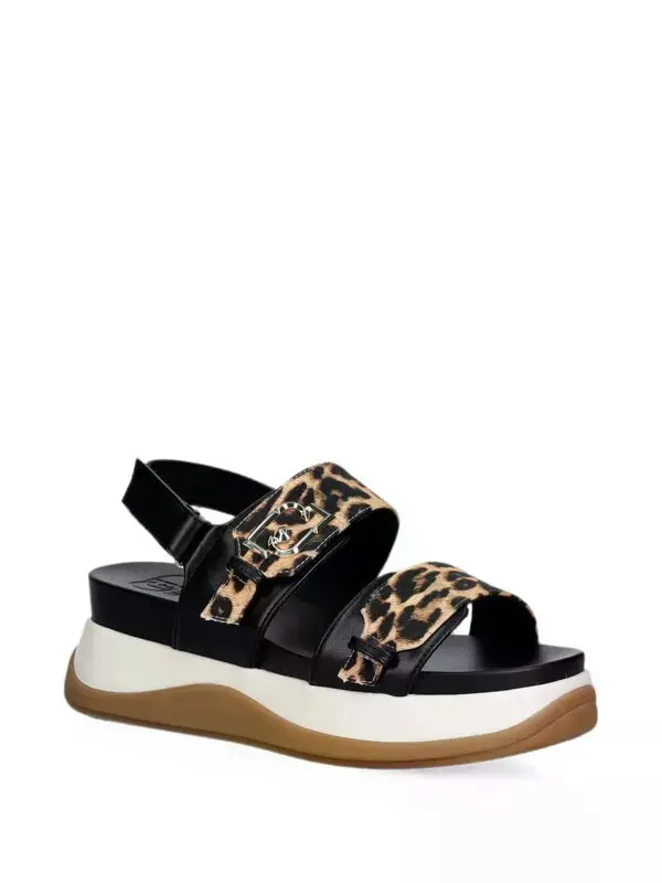 Liu Jo Leopard-print Logo-plaque Sandals