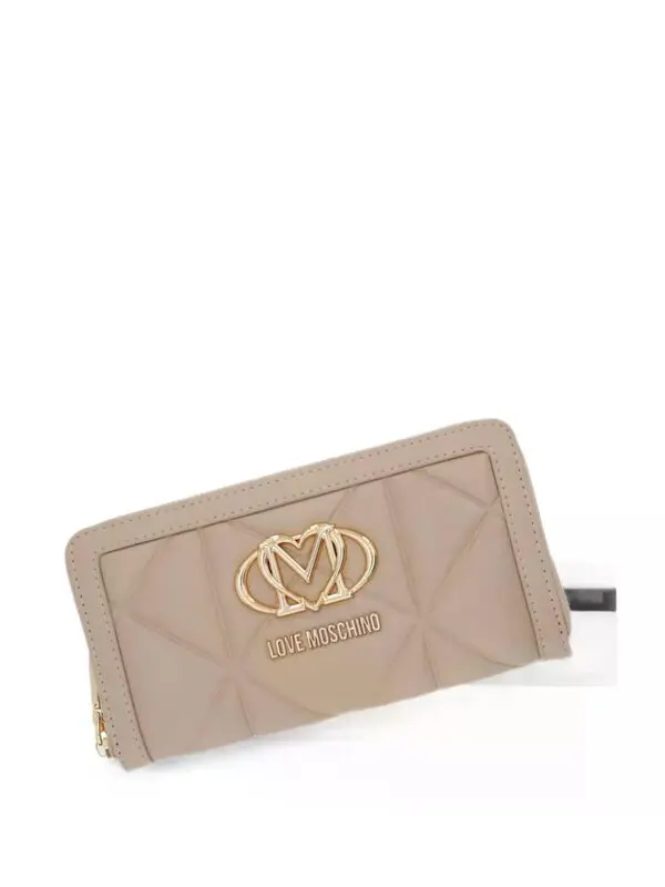 Moschino Quilted Logo-plaque Wallet