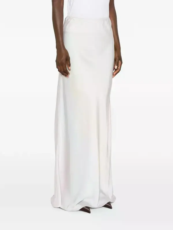 Fabiana Filippi Satin Finish Maxi Skirt - Grey