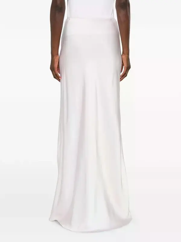 Fabiana Filippi Satin Finish Maxi Skirt - Grey