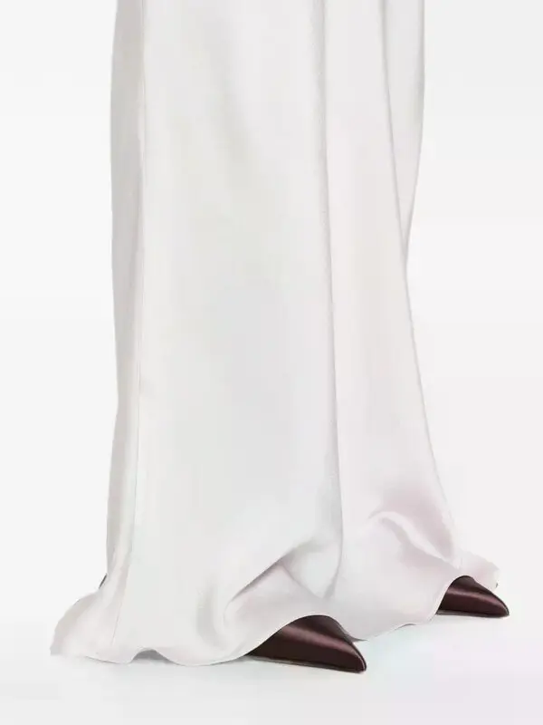 Fabiana Filippi Satin Finish Maxi Skirt - Grey