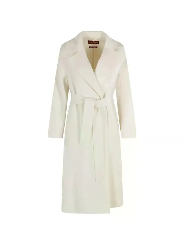 Max Mara Belted-waist Notch-lapel Coat