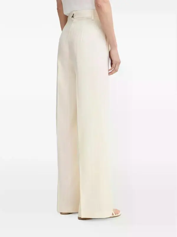 Patrizia Pepe Chevron Pattern Wide Leg Trousers
