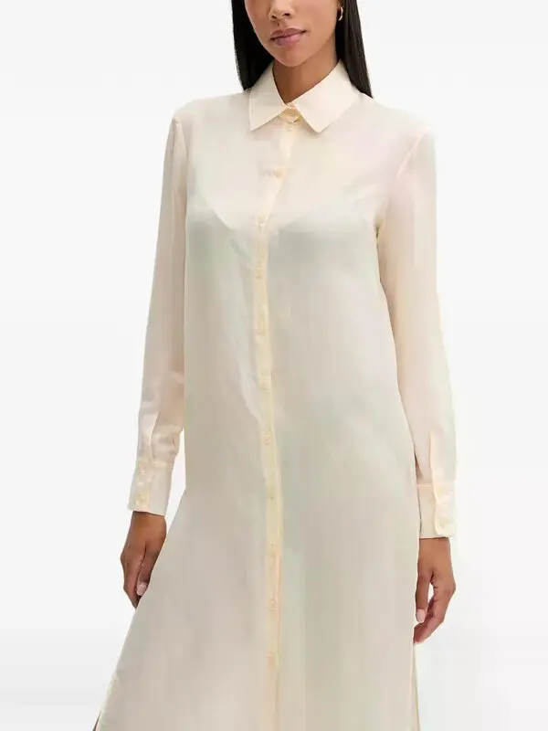 Patrizia Pepe Side-slit Midi Shirt Dress