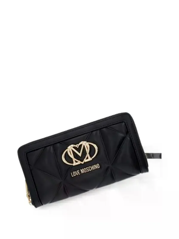Moschino Quilted Logo-plaque Wallet