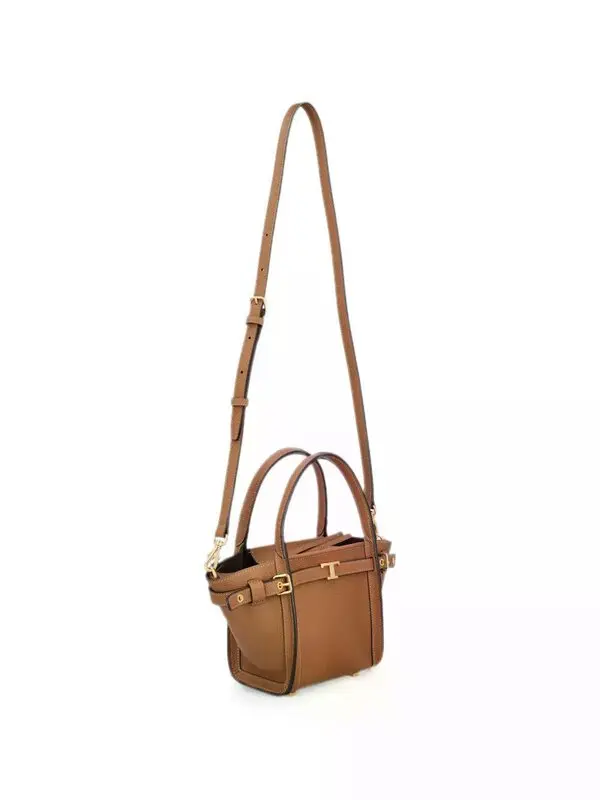 TOD'S T Signature Leather Tote Bag