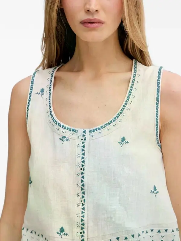 HOSS INTROPIA Carmela Scalloped-hem Blouse