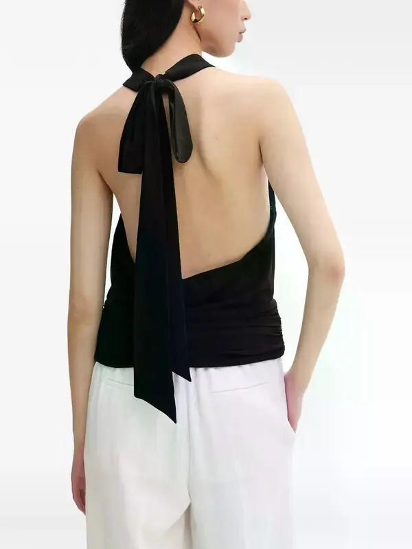 GESTUZ Halterneck Ruched Top