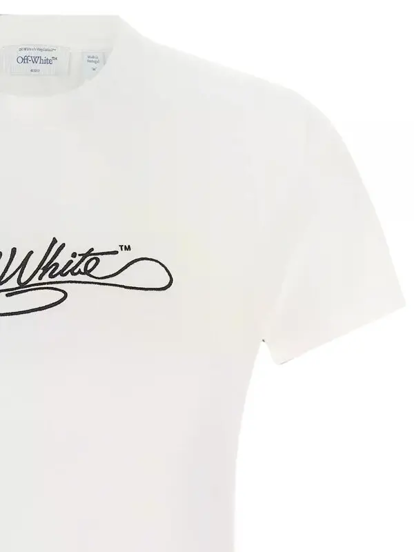 Off-White Logo-embroidered T-shirt