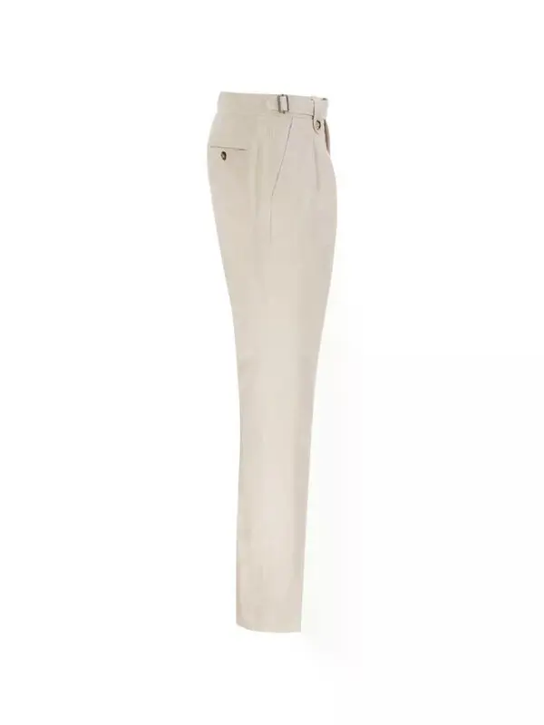 Brunello Cucinelli Pleated Side-adjuster Tapered Trousers