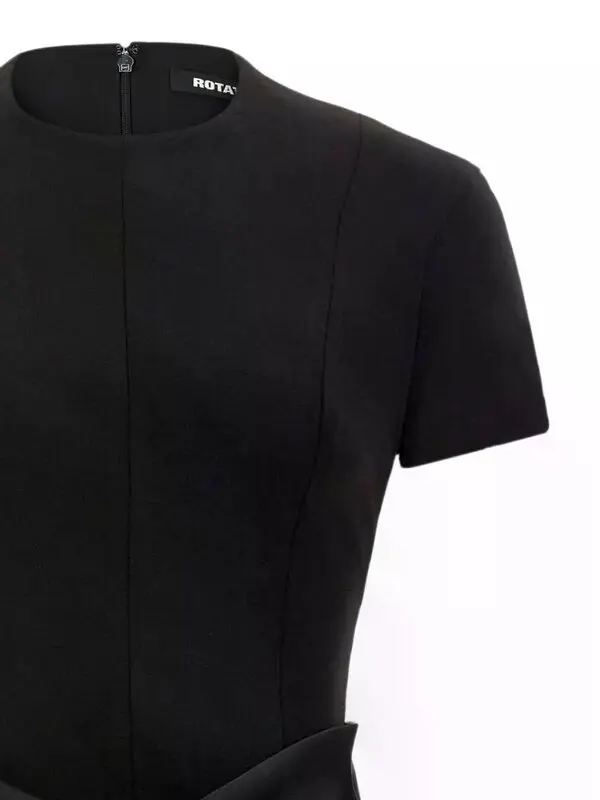 ROTATE BY BIRGER CHRISTENSEN Draped-waist Mermaid Maxi Dress