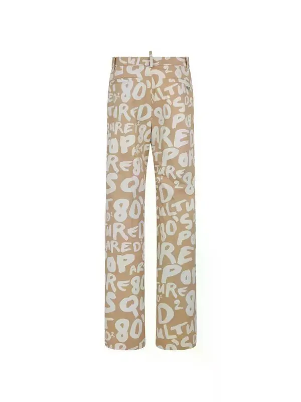 Dsquared2 Logo-print Straight Leg Trousers