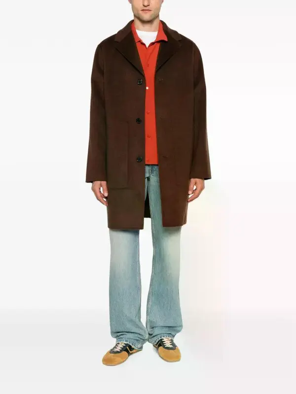 ALICIA AUDREY Single-breasted Notched Lapel Coat