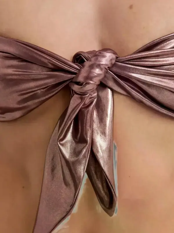 Pinko Knot-detailed Bikini Top