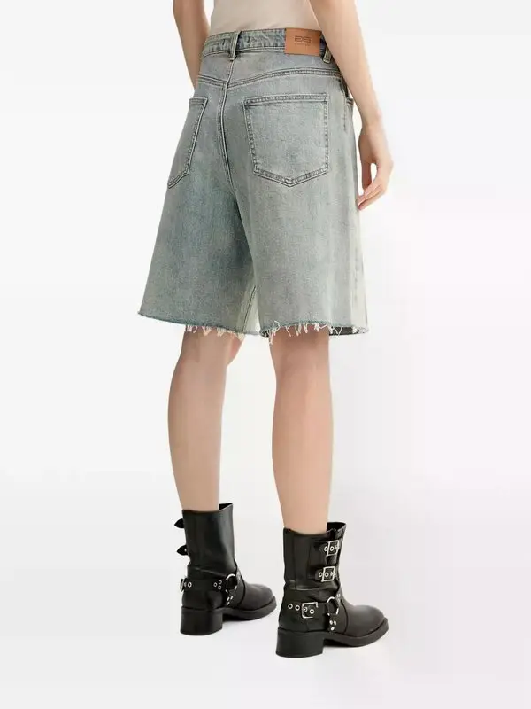 GESTUZ Gznoma Raw-cut Denim Shorts