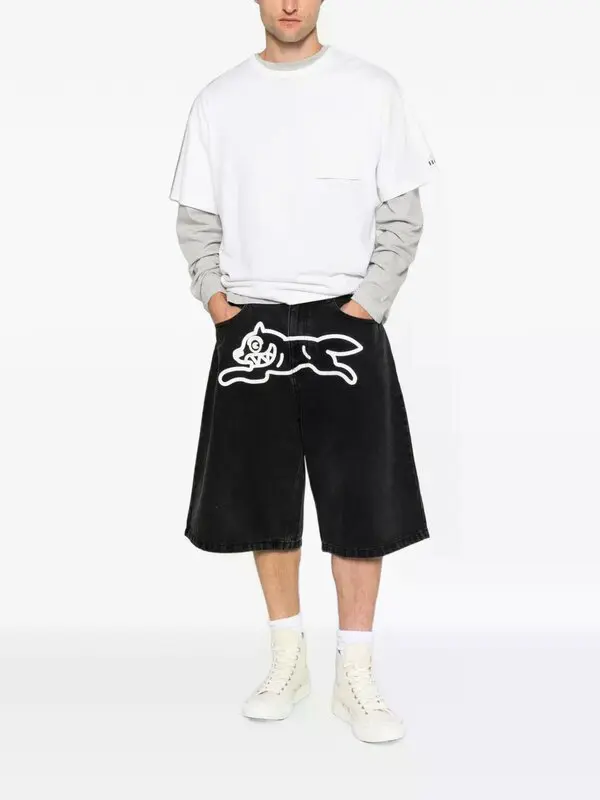 ICECREAM Running Dog Denim Shorts