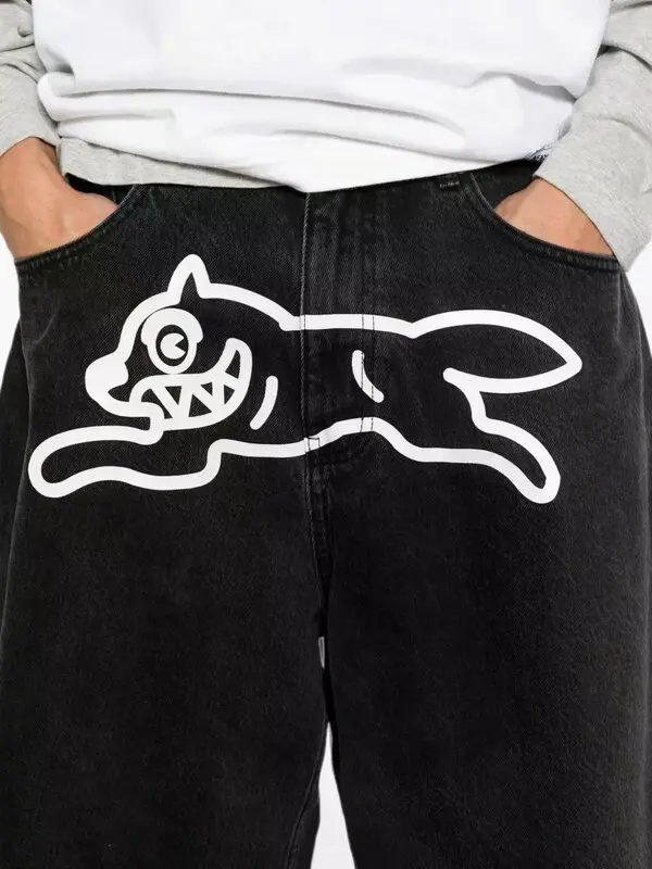 ICECREAM Running Dog Denim Shorts