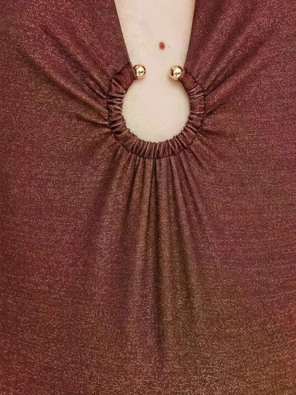 Guess Ring-detail Halterneck Swimsuit