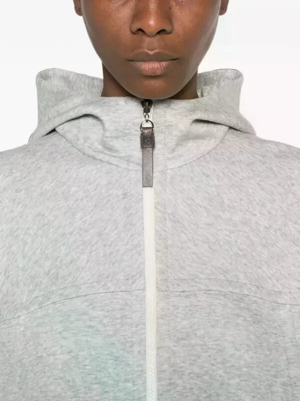 Brunello Cucinelli Jersey Zip-up Hoodie