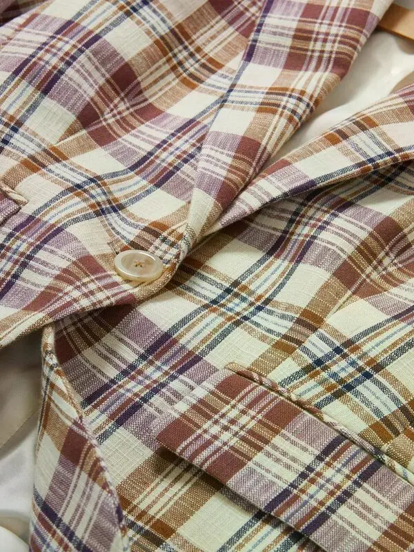 Veronica Beard Tyra Plaid Dickey Blazer