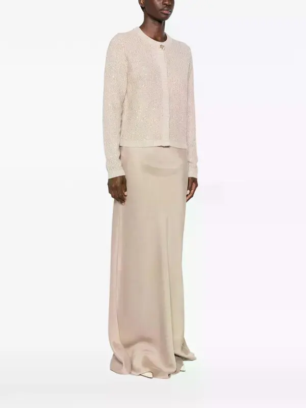 Fabiana Filippi Sequin-embellished Knitted Wool Cardigan