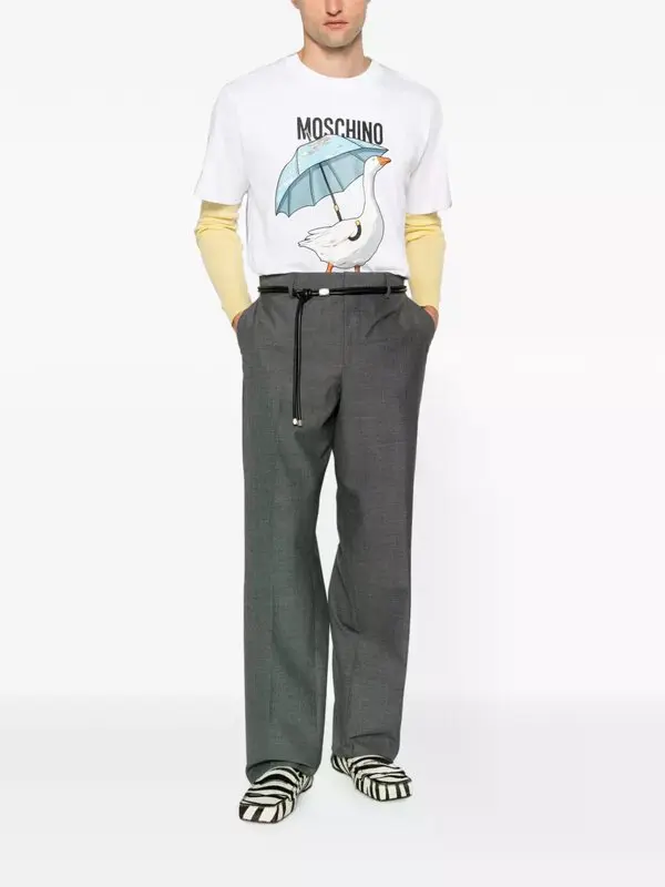 Moschino Belted Wide-leg Trousers