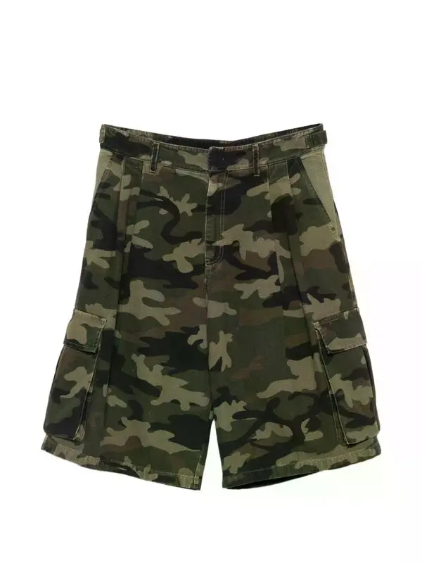 Patrizia Pepe Camouflage Print Cargo Shorts