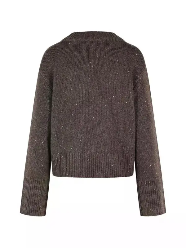 LISA YANG Ribbed V-neck Sweater