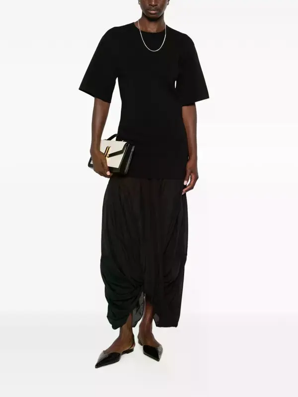 TOTEME Asymmetric Maxi Dress - Black