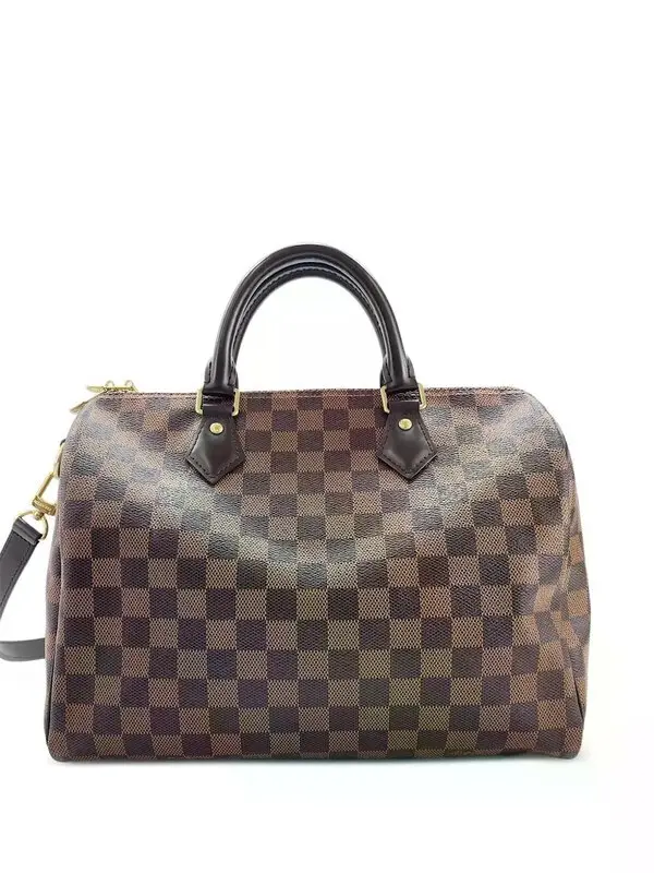 LOUIS VUITTON Speedy Bandoulière Tote Bag - Brown