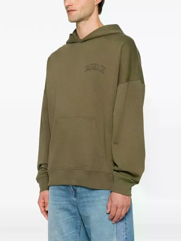 Balmain Logo Print Cotton Hoodie